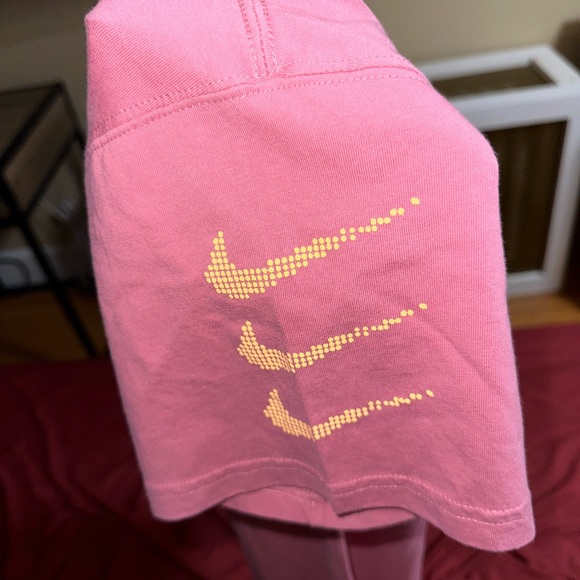 Nike | Shirts | Nike Pink Swoosh Tshirt | Poshmark